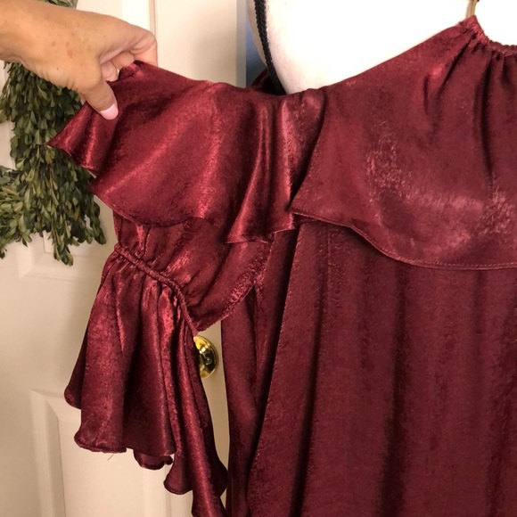 Hayden | Dresses | Hayden Plum Off The Shoulder Halter Dress | Poshmark